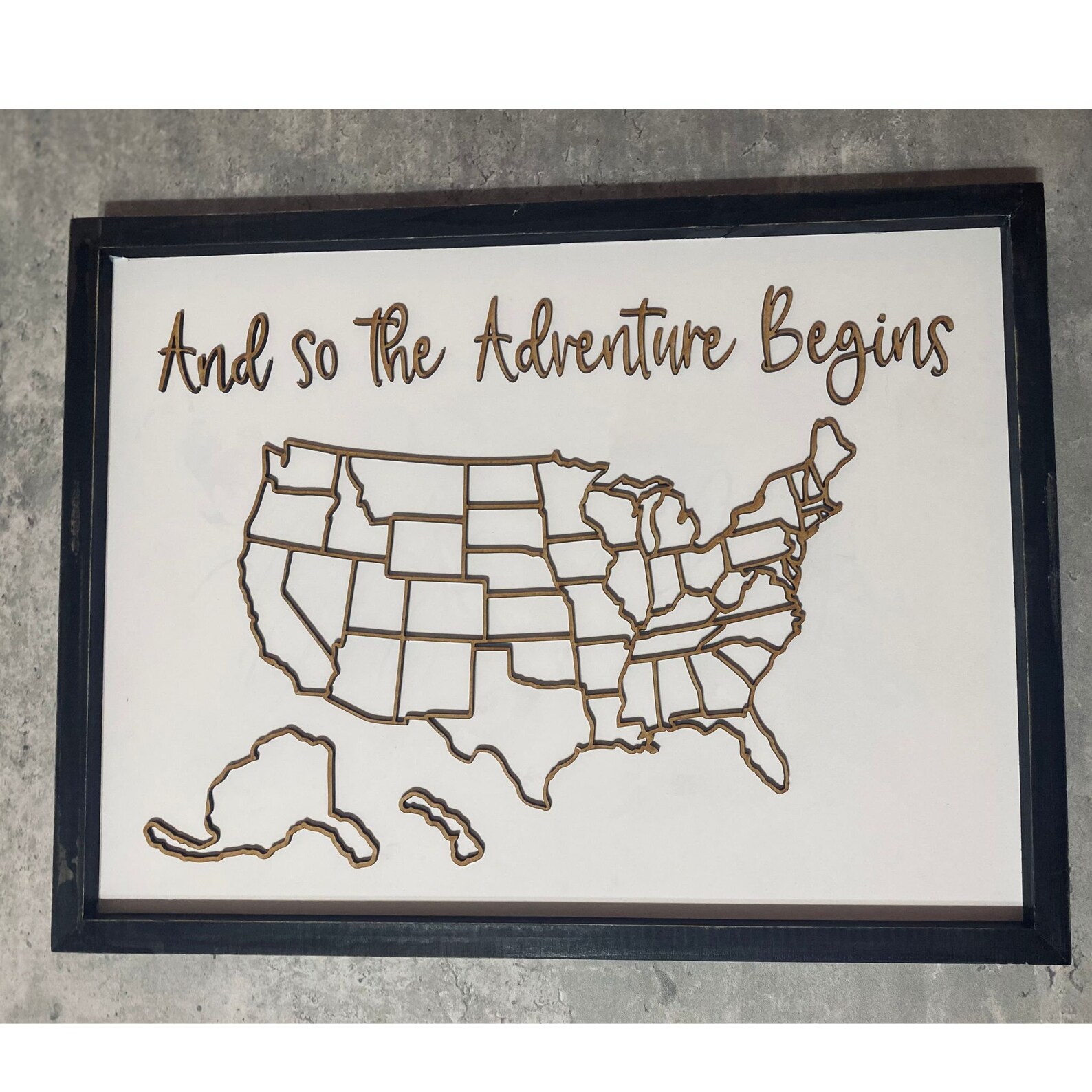 Travel Map, Custom Travel Map, USA Map, Travel USA, Adventure, 3D Map ...