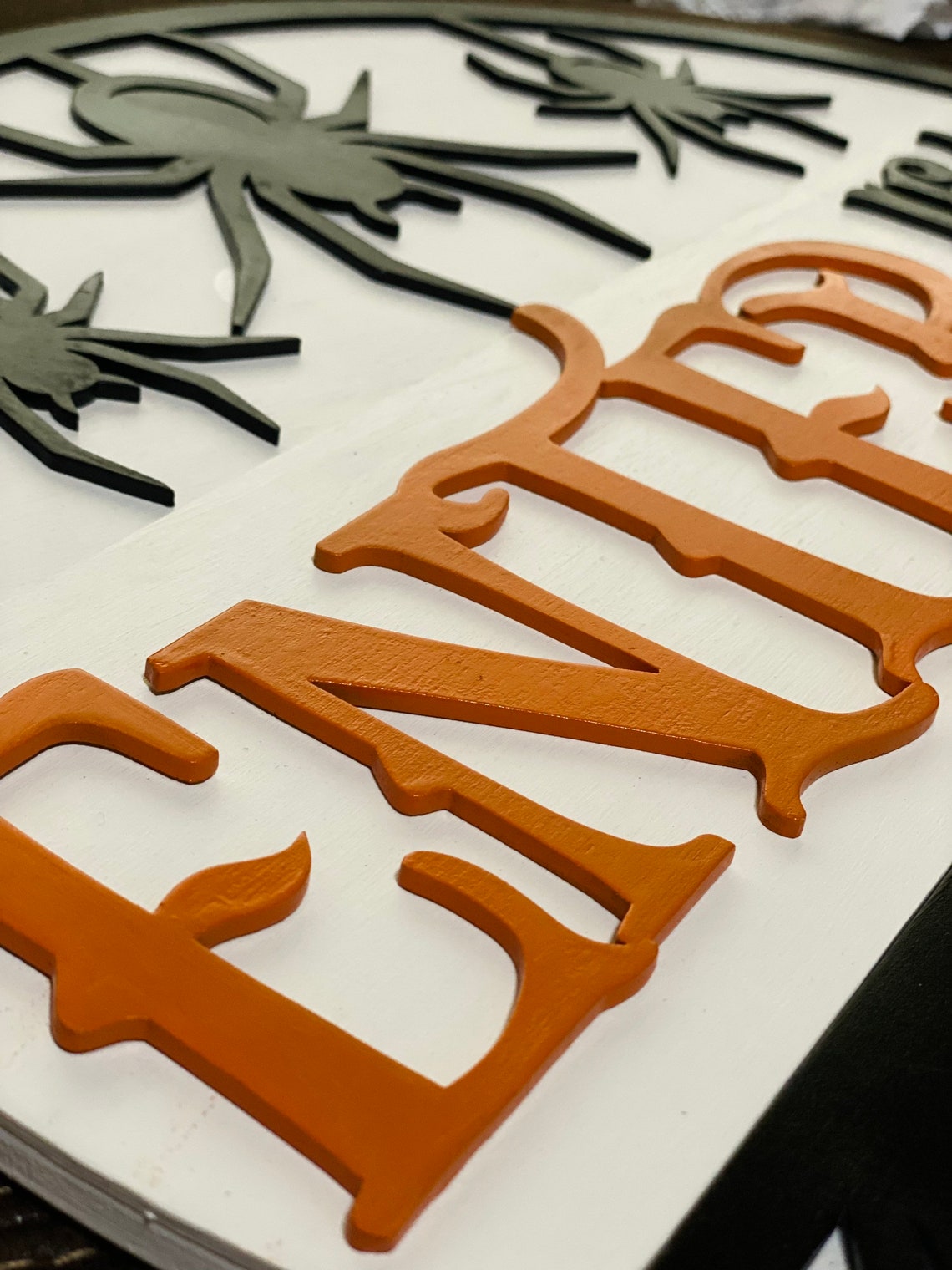 Halloween Door Sign, Spooky Door Hanger, Halloween Decorations, Enter ...
