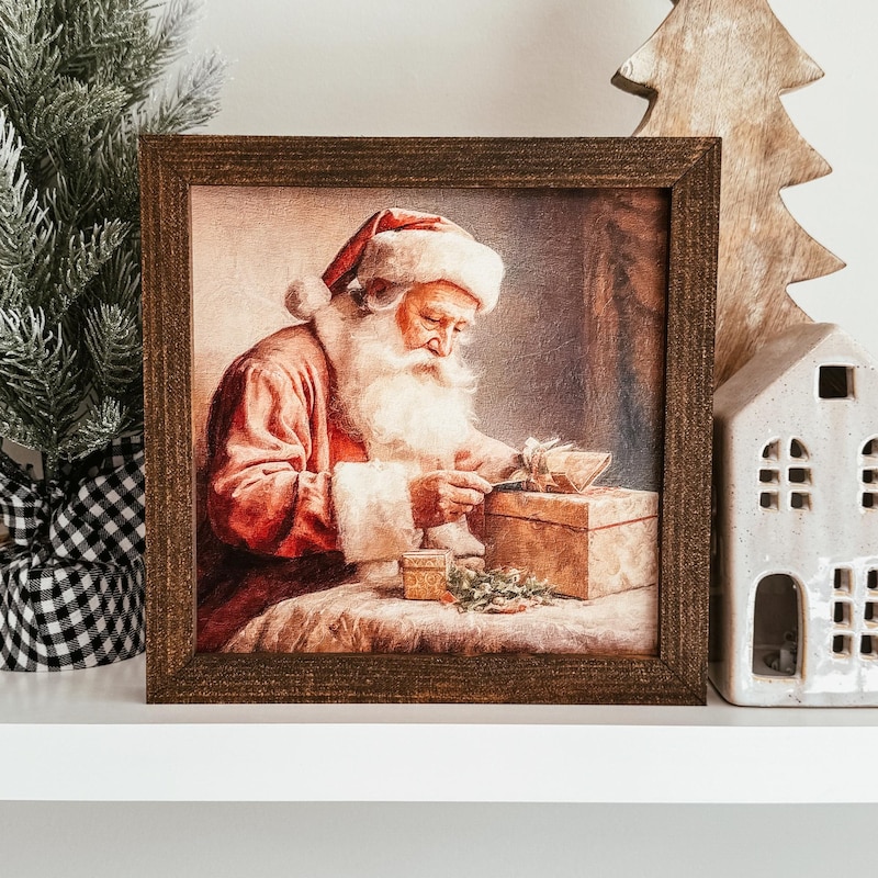 Antique Wooden Christmas Sign - Etsy Canada