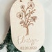 Custom Birth Flower Sign, Personalized Nursery Sign, Birth Flower ...