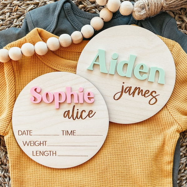 Baby Name Sign - Etsy