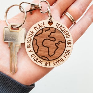 Personalized Teacher Keychain, 3D Teacher Keychain, Custom Keychain for ...