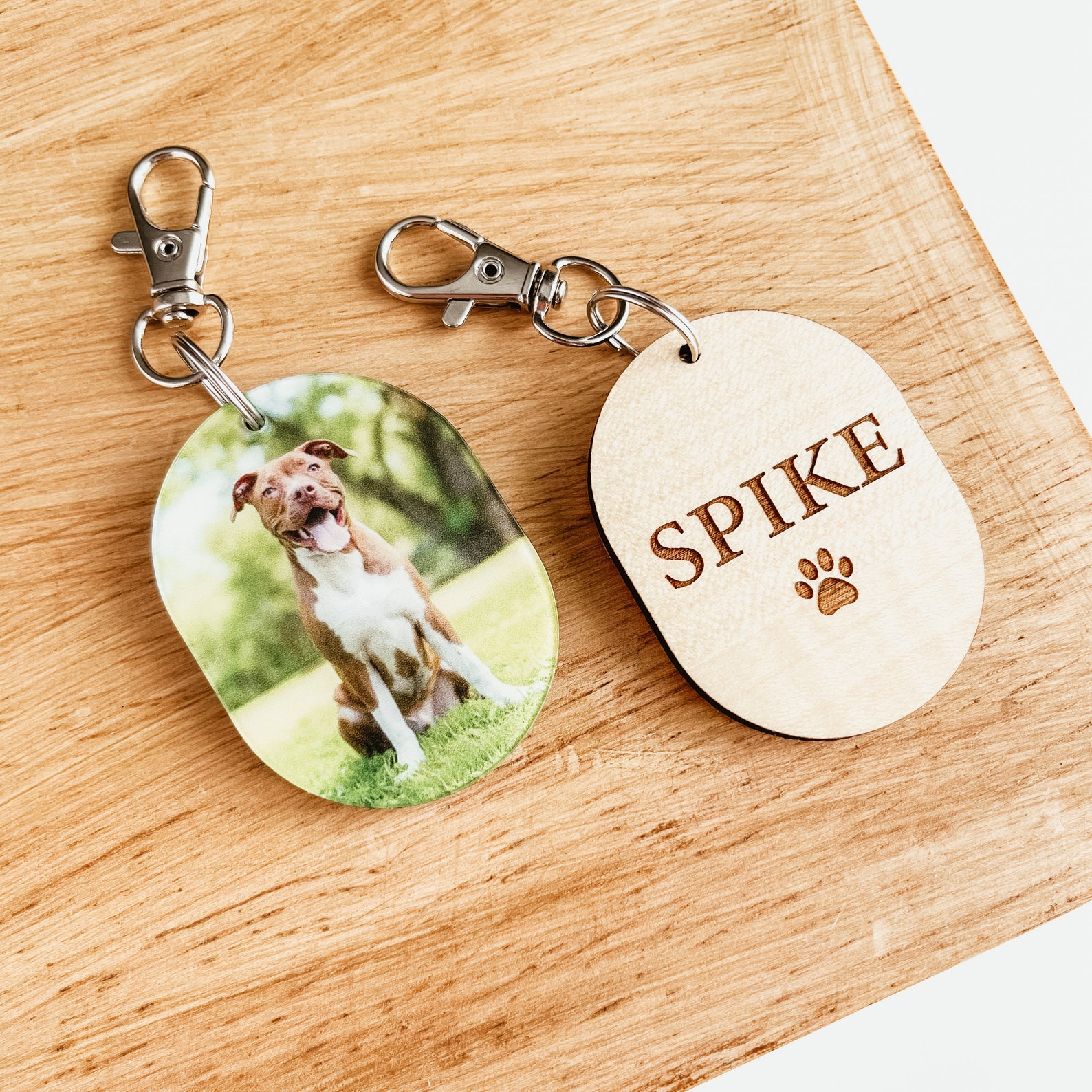 Pet Portrait Keychain, Personalized Photo Keychain, Personalized Pet ...