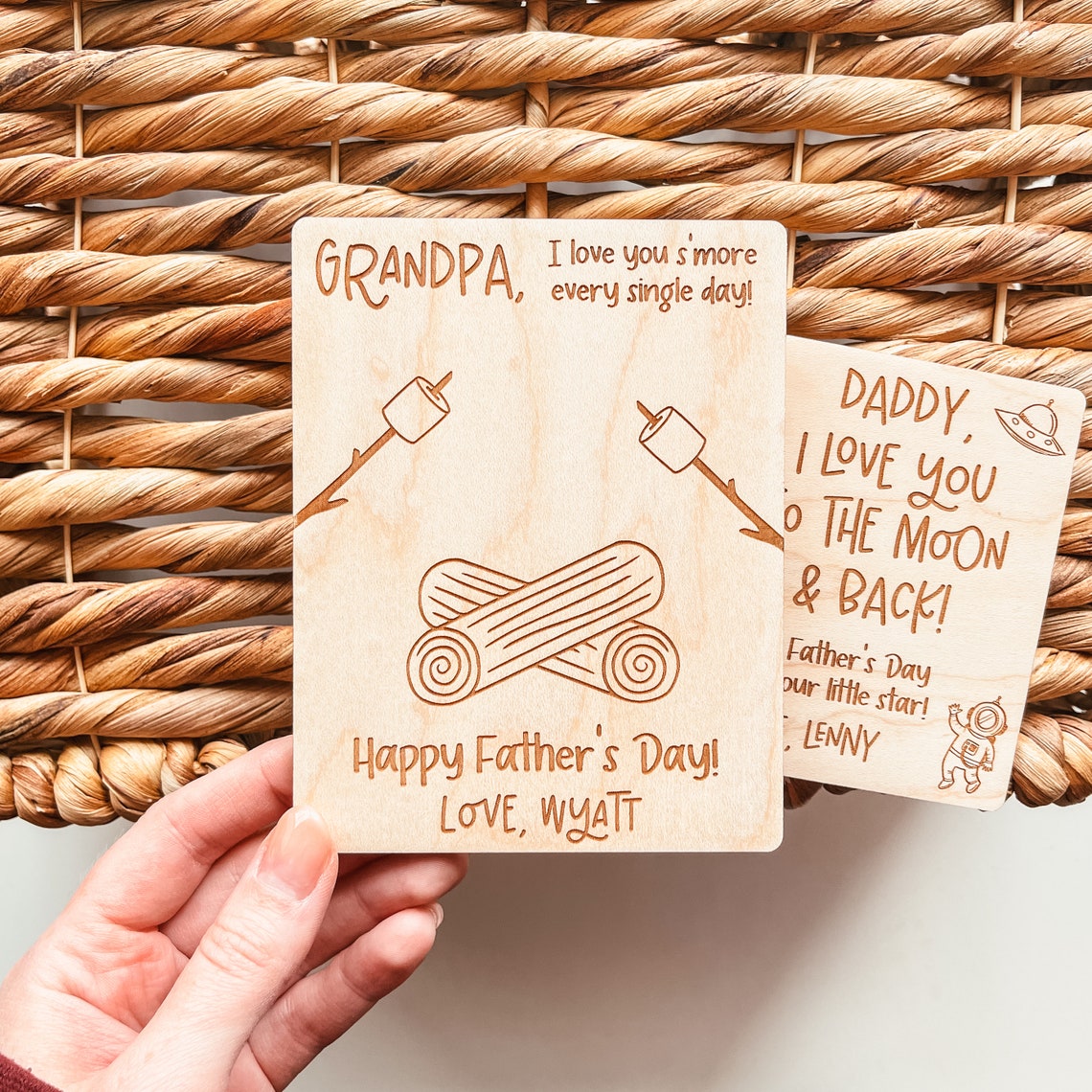 DIY Father's Day Magnet, Custom Fingerprint Sign, Custom Dad Magnet ...