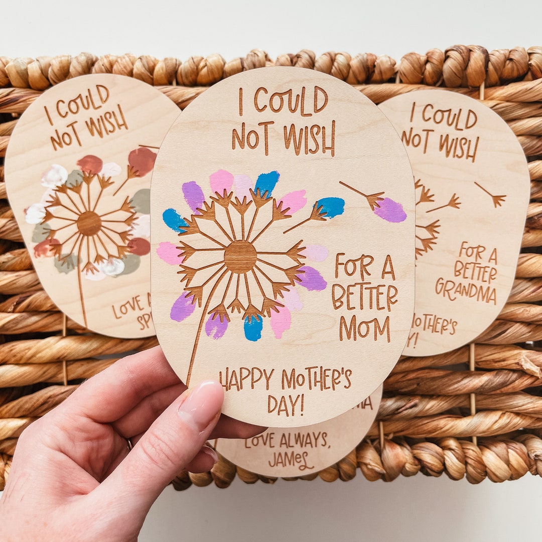 DIY Mother's Day Magnet, Custom Fingerprint Sign, Custom Mom Magnet ...