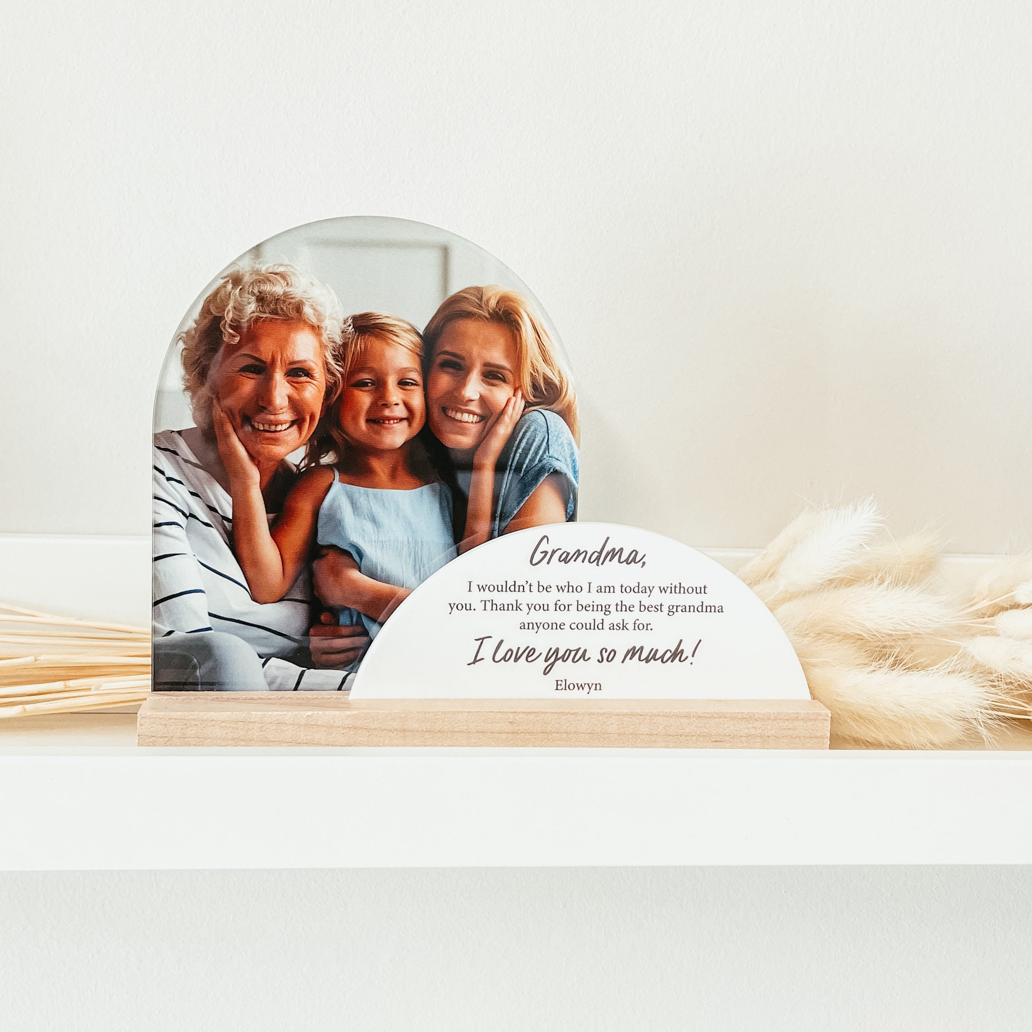 Personalized Acrylic Photo Plaque, Acrylic Photo Print, Arch Acrylic ...