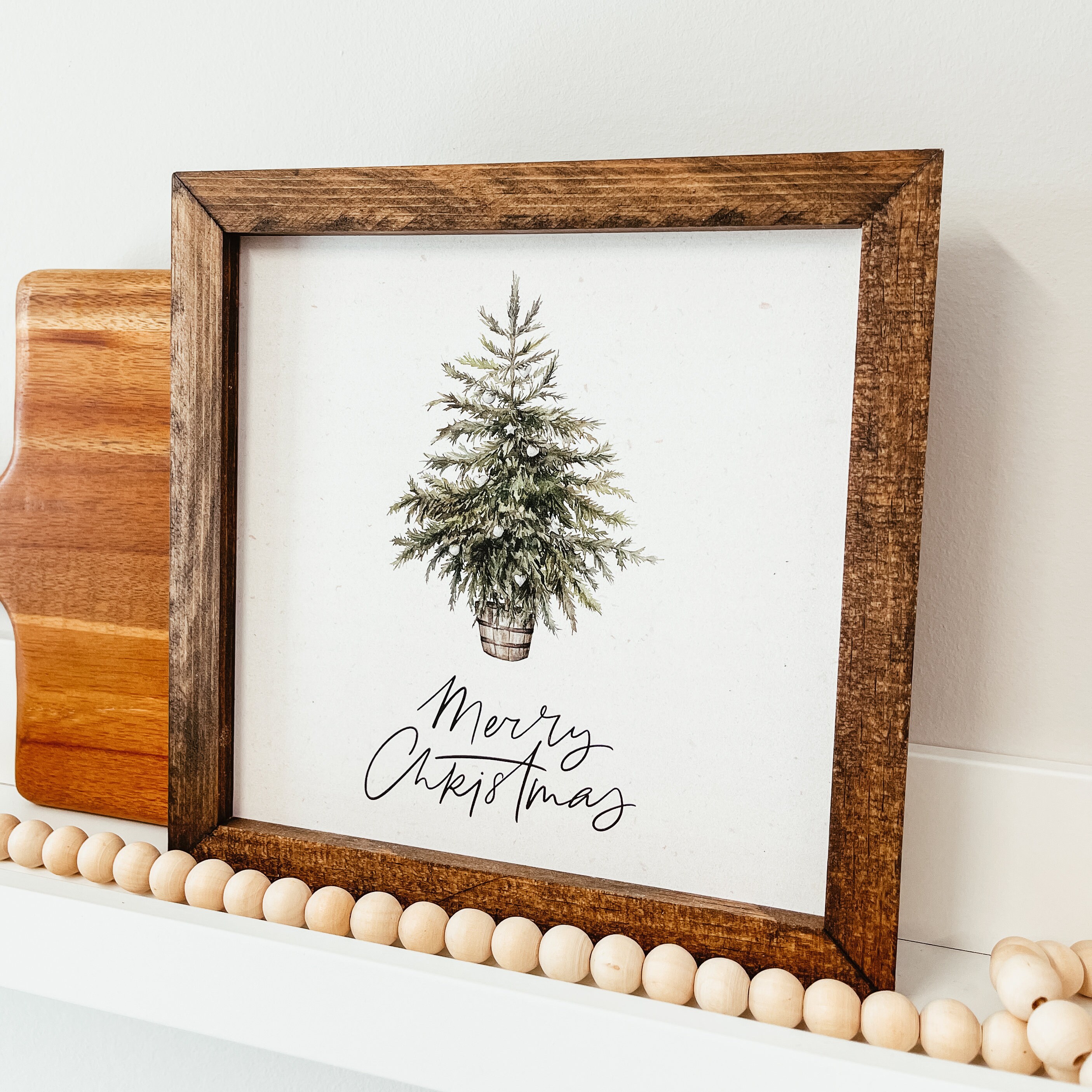Christmas Wood Picture Frame