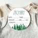 Forest Birth Announcement Sign, Baby Name Sign, Birth Statistics Sign ...