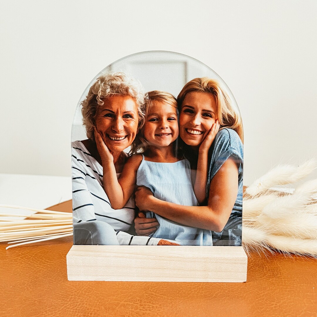 Personalized Acrylic Photo Plaque, Acrylic Photo Print, Arch Acrylic ...