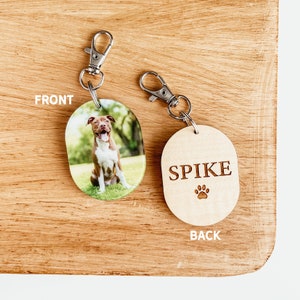 Pet Portrait Keychain, Personalized Photo Keychain, Personalized Pet ...