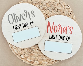 Personalized First Day of School Sign, First Day of School Board, Back ...