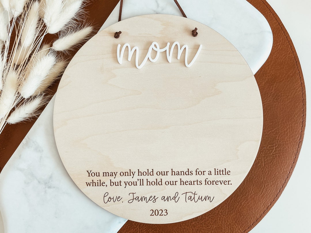 DIY Handprint Sign, Personalized Handprint Sign, Hands Down Sign ...