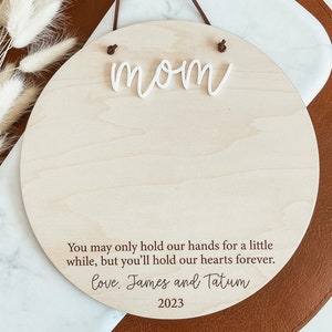 DIY Handprint Sign, Personalized Handprint Sign, Hands Down Sign ...