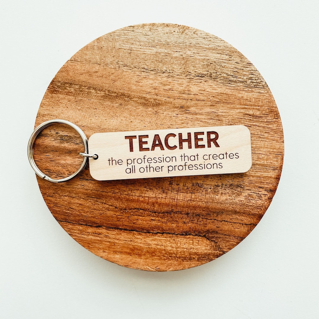 Teacher Quote Keychain, Teacher Keychain, Keychain for Teacher, Teacher ...