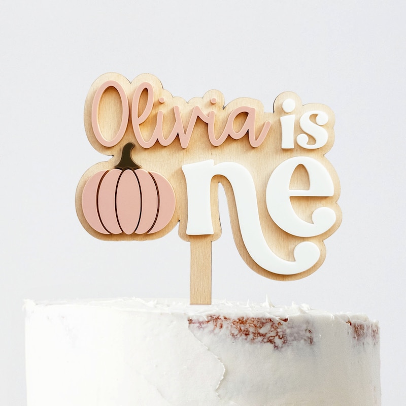 One Cake Topper - Etsy
