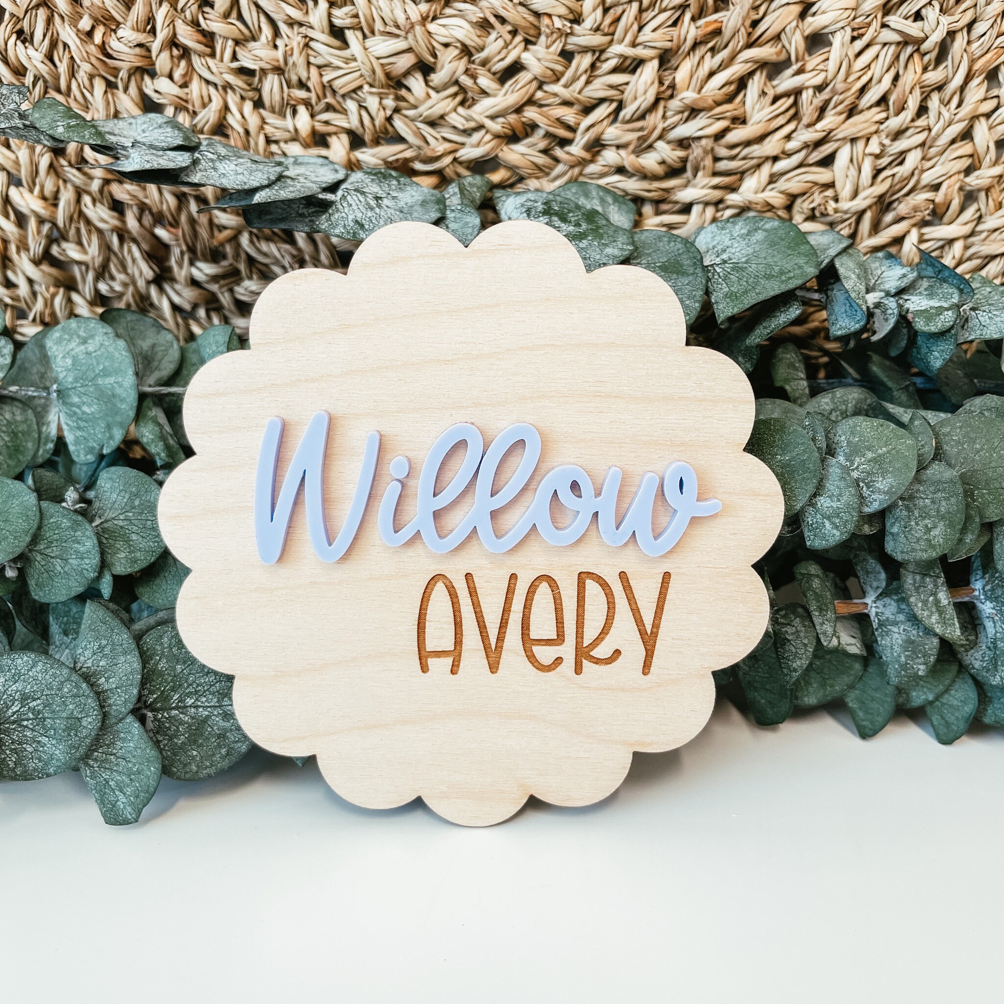 Birth Announcement Sign Baby Name Sign Hospital Name Sign - Etsy