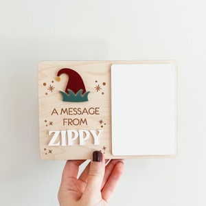 Message From Your Elf Sign, Personalized Elf Sign, Custom Elf Sign, Dry ...