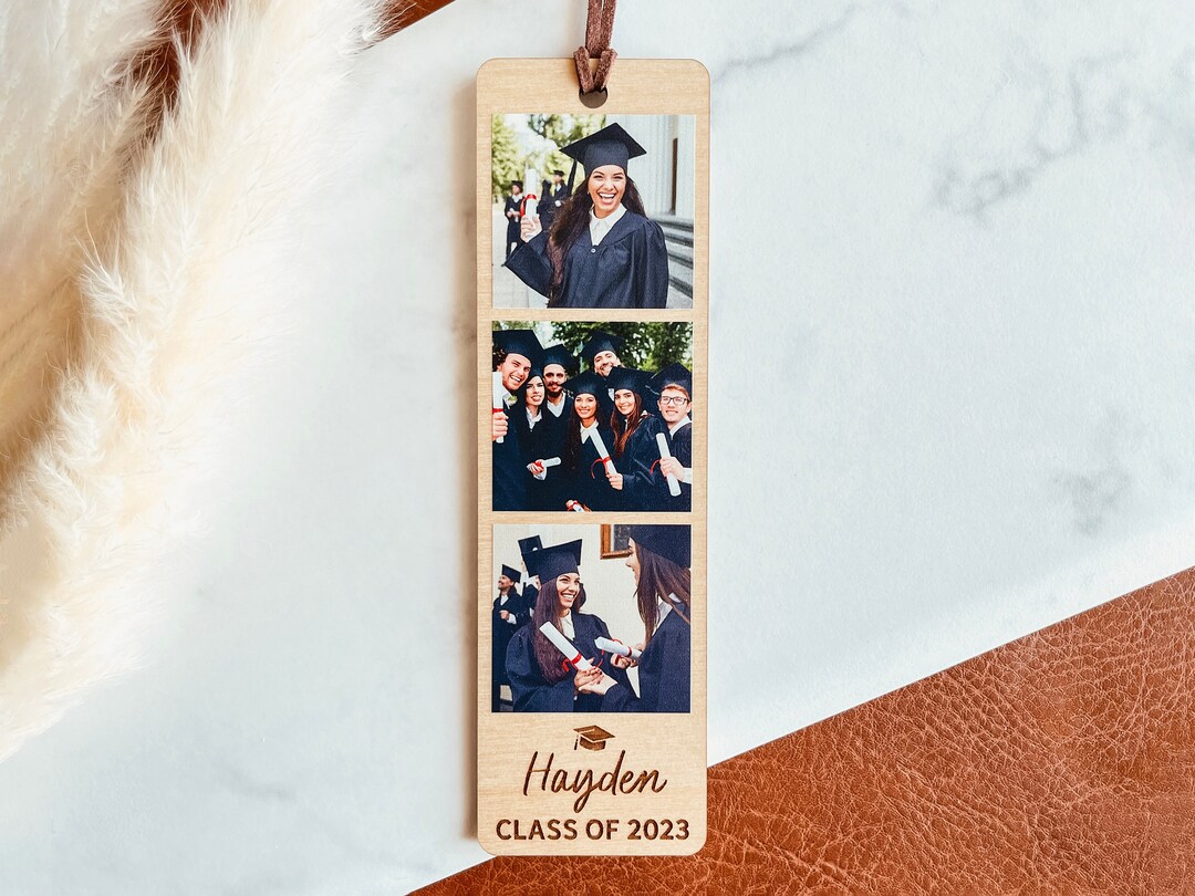 Custom Graduation Bookmark, Custom Photo Bookmark, Photo Strip Bookmark ...