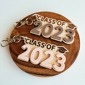 Class of 2024 Keychain, Graduation Keychain, 3D Grad Keychain ...