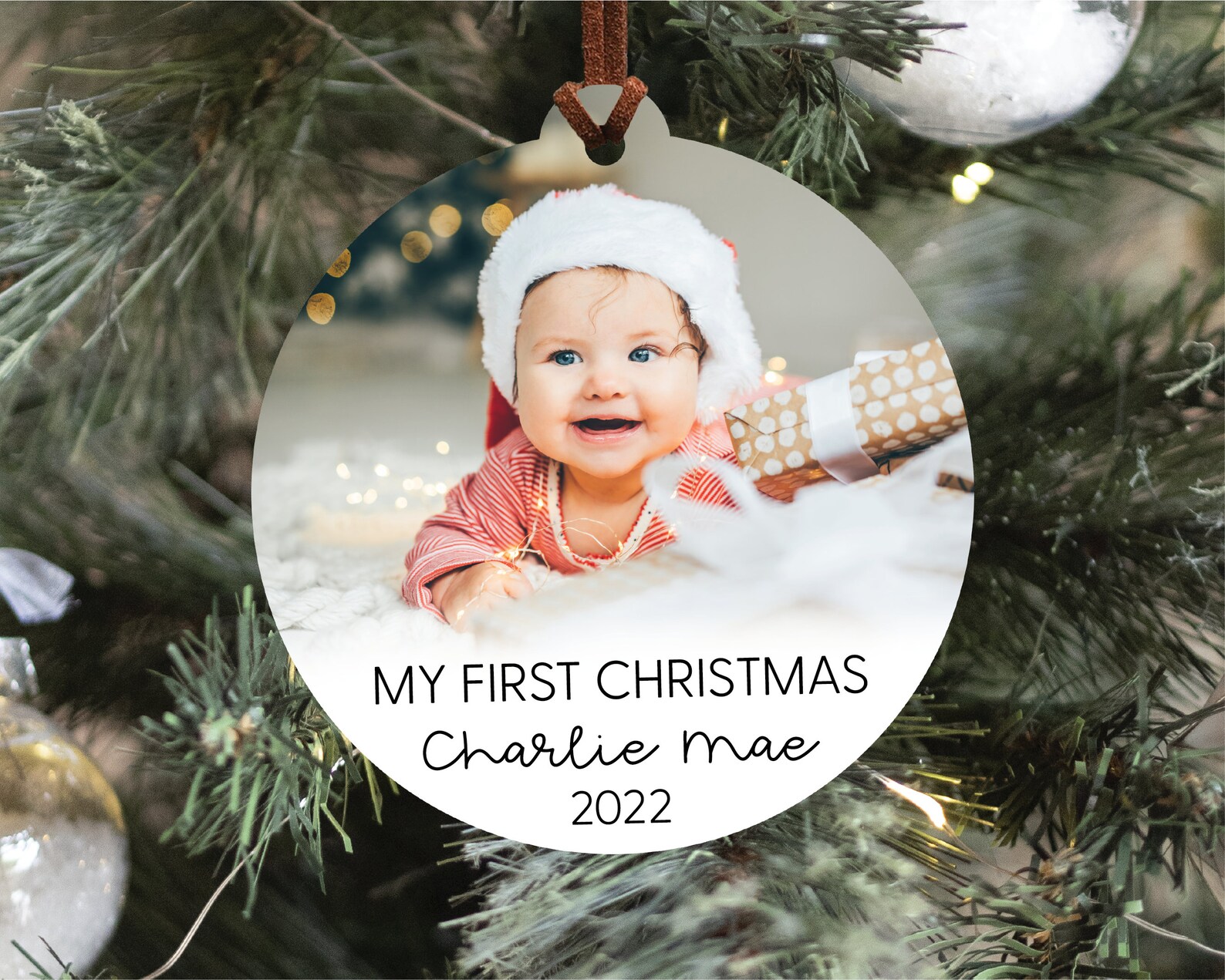 My First Christmas Photo Ornament Baby's First Christmas - Etsy