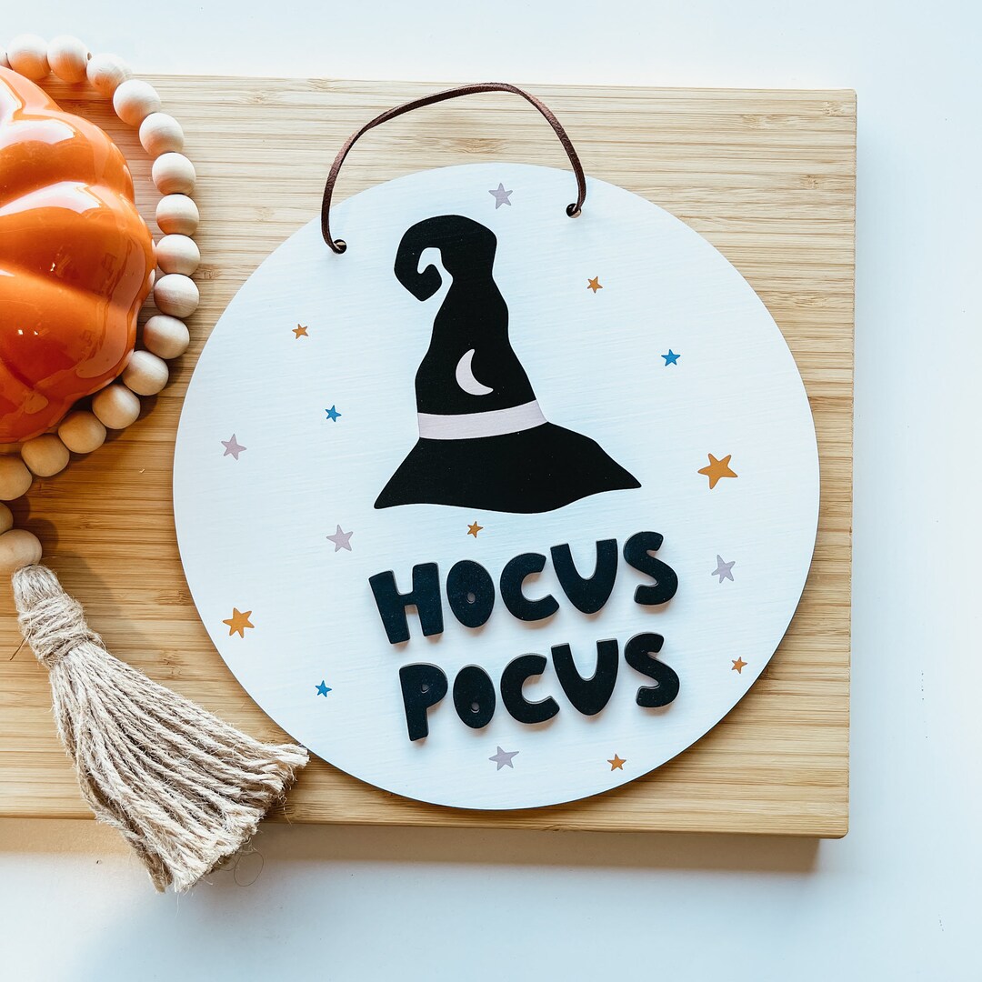 Hocus Pocus Sign Mini Halloween Sign Cute Halloween Sign 3D - Etsy