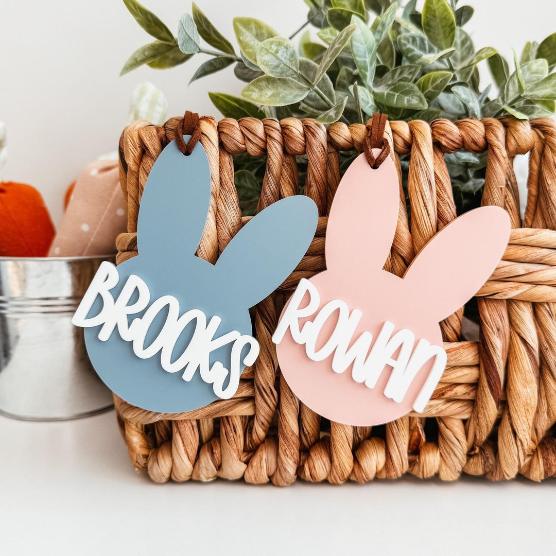 Easter Basket Tag, Personalized Easter Basket Name Tag, Custom Easter ...