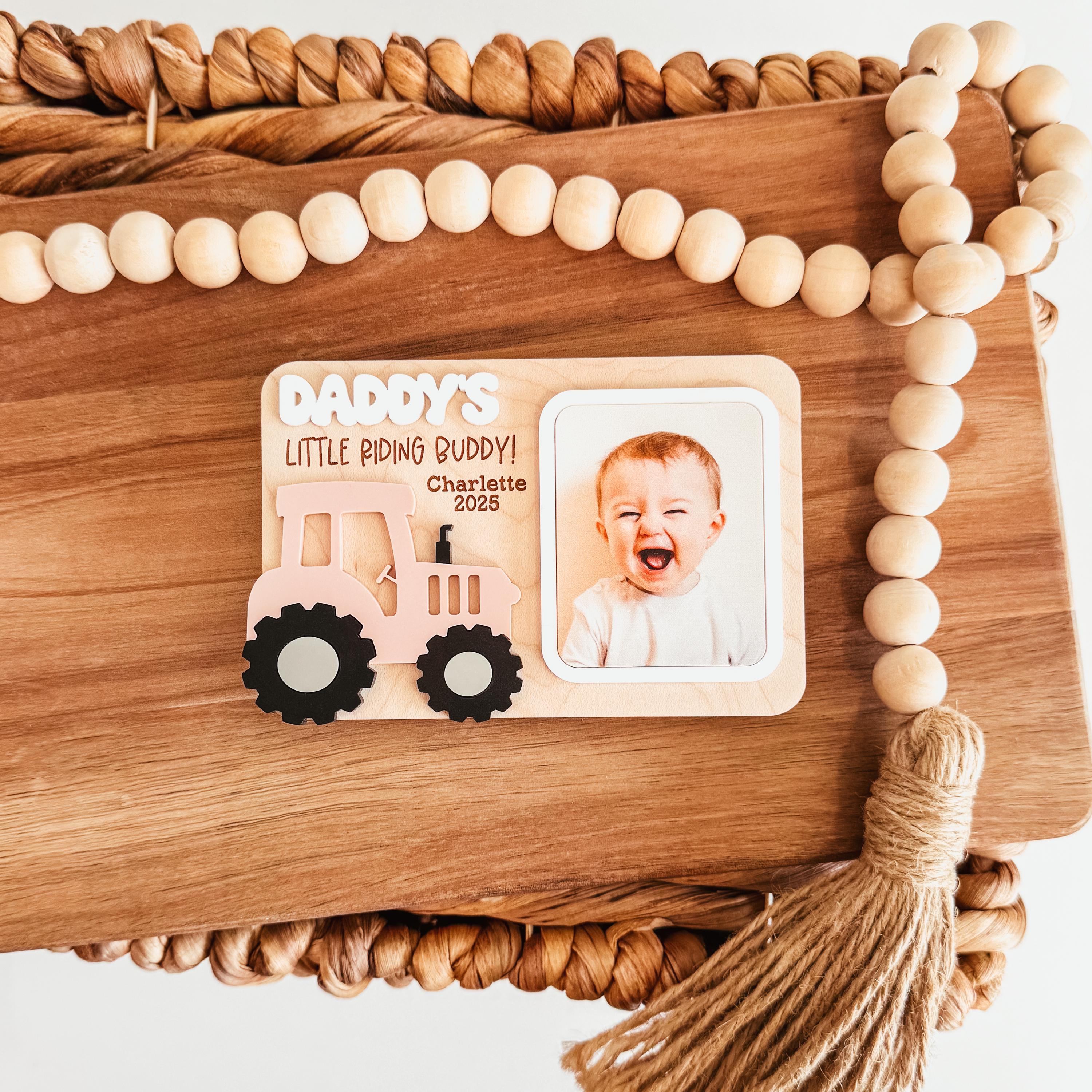 Fridge Photo Magnet, Custom Photo Magnet, Tractor Fridge Magnet, Dad ...