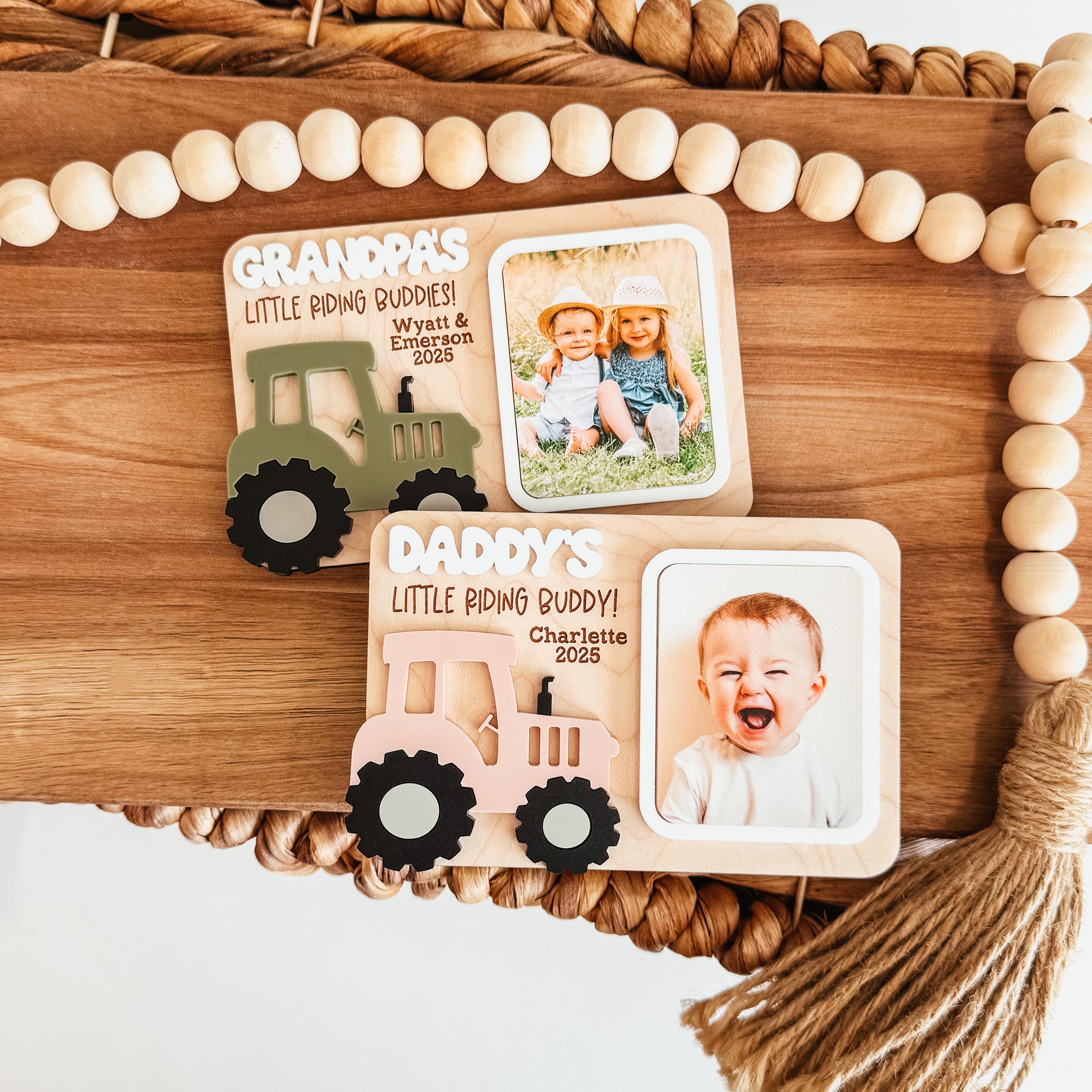 Fridge Photo Magnet, Custom Photo Magnet, Tractor Fridge Magnet, Dad ...