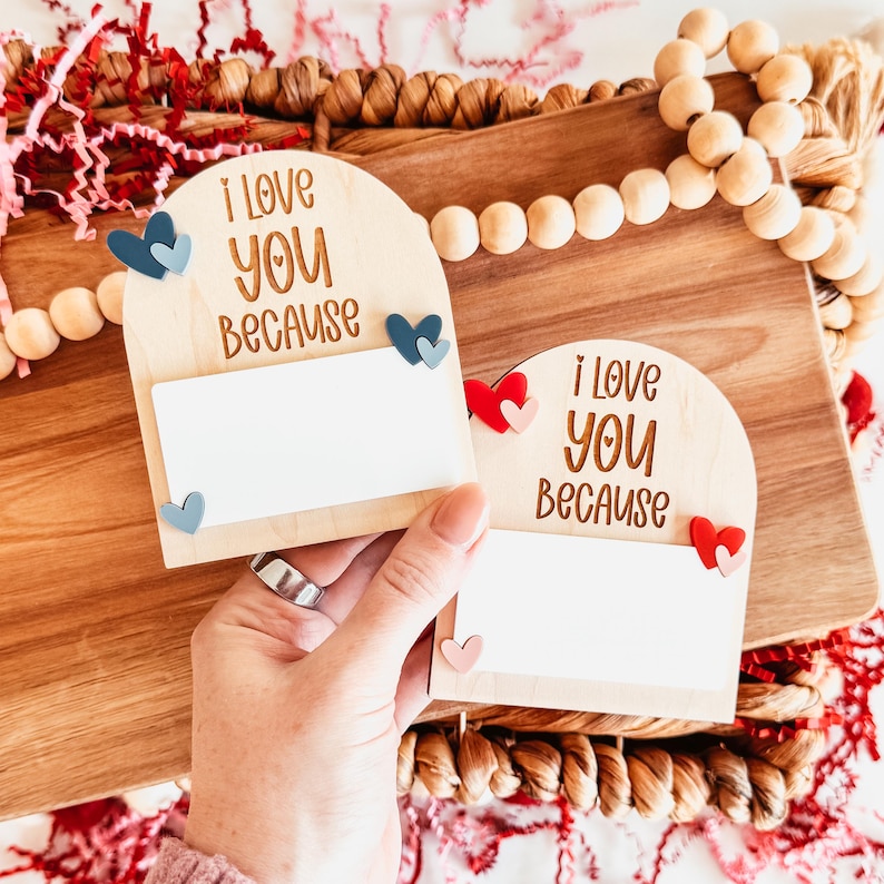 Personalized Love Note Magnet, Affirmation Magnet, Dry Erase Wood ...