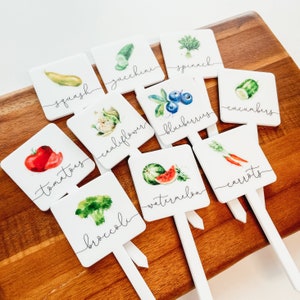 Fruit and Vegetable Garden Stakes, Vegetable Garden Labels, Plant ...