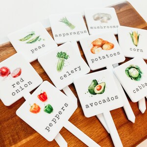 Fruit and Vegetable Garden Stakes, Vegetable Garden Labels, Plant ...