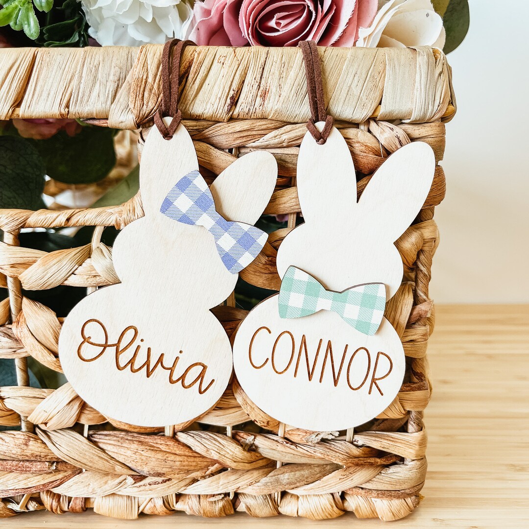 Easter Basket Tag, Personalized Easter Basket Tag, Custom Easter Tag ...