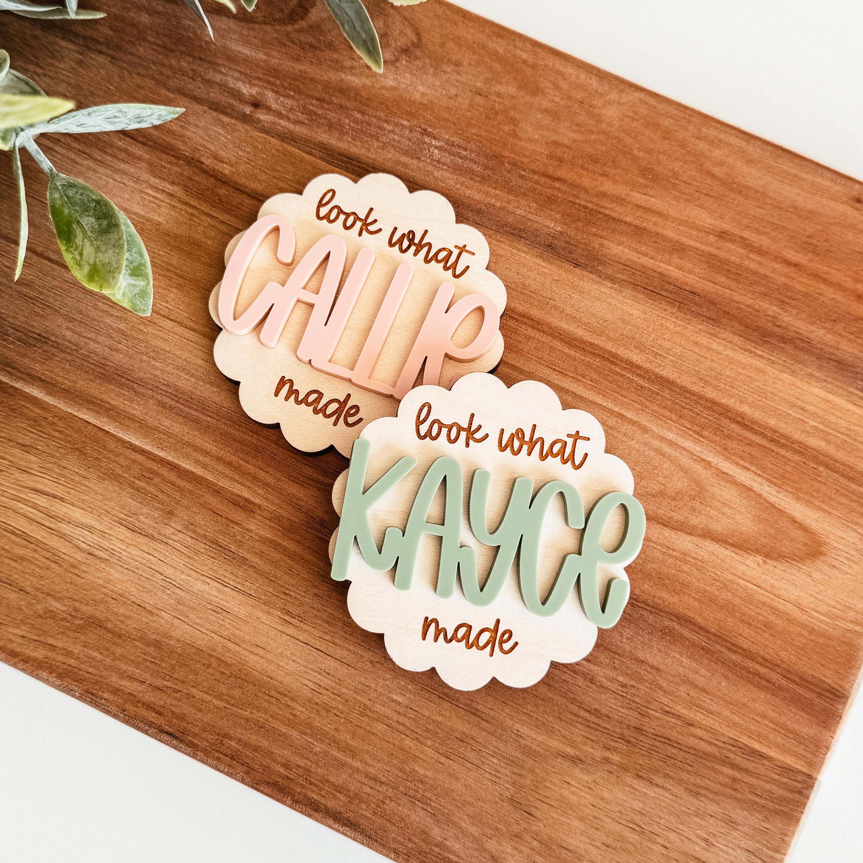 Look What I Made Magnet, Children's Art Display Magnet, Kid's Art Work ...