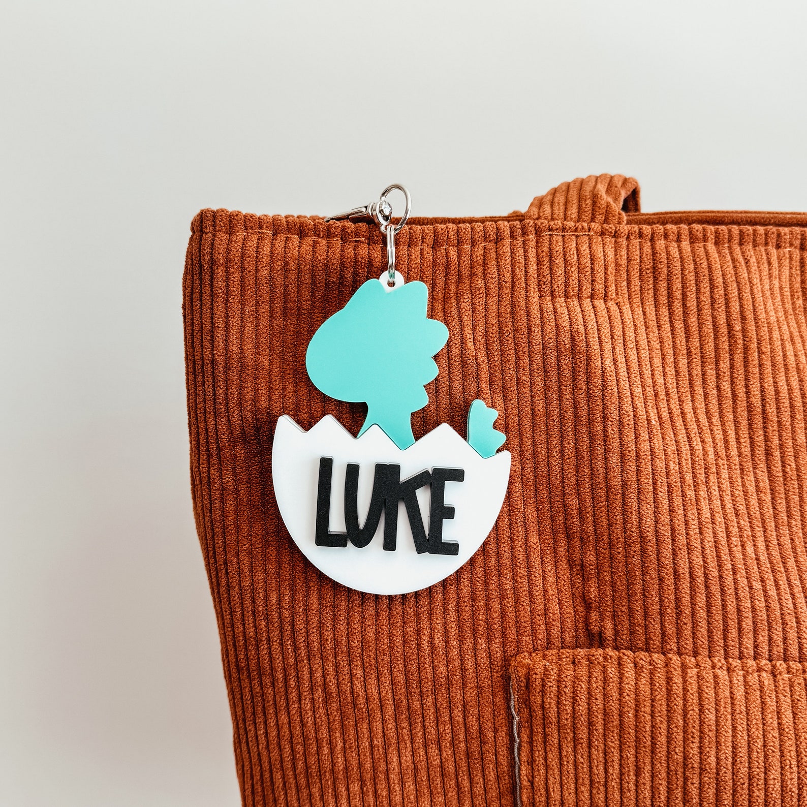 Dinosaur Backpack Tag, Acrylic Bag Tag, Dino Bag Tag, Custom Name ...