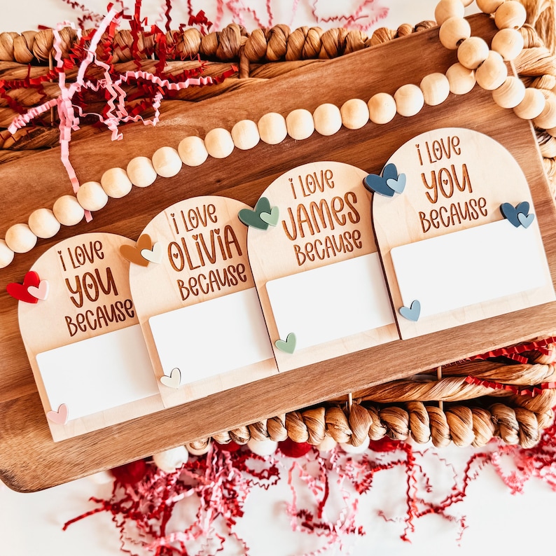 Personalized Love Note Magnet, Affirmation Magnet, Dry Erase Wood ...