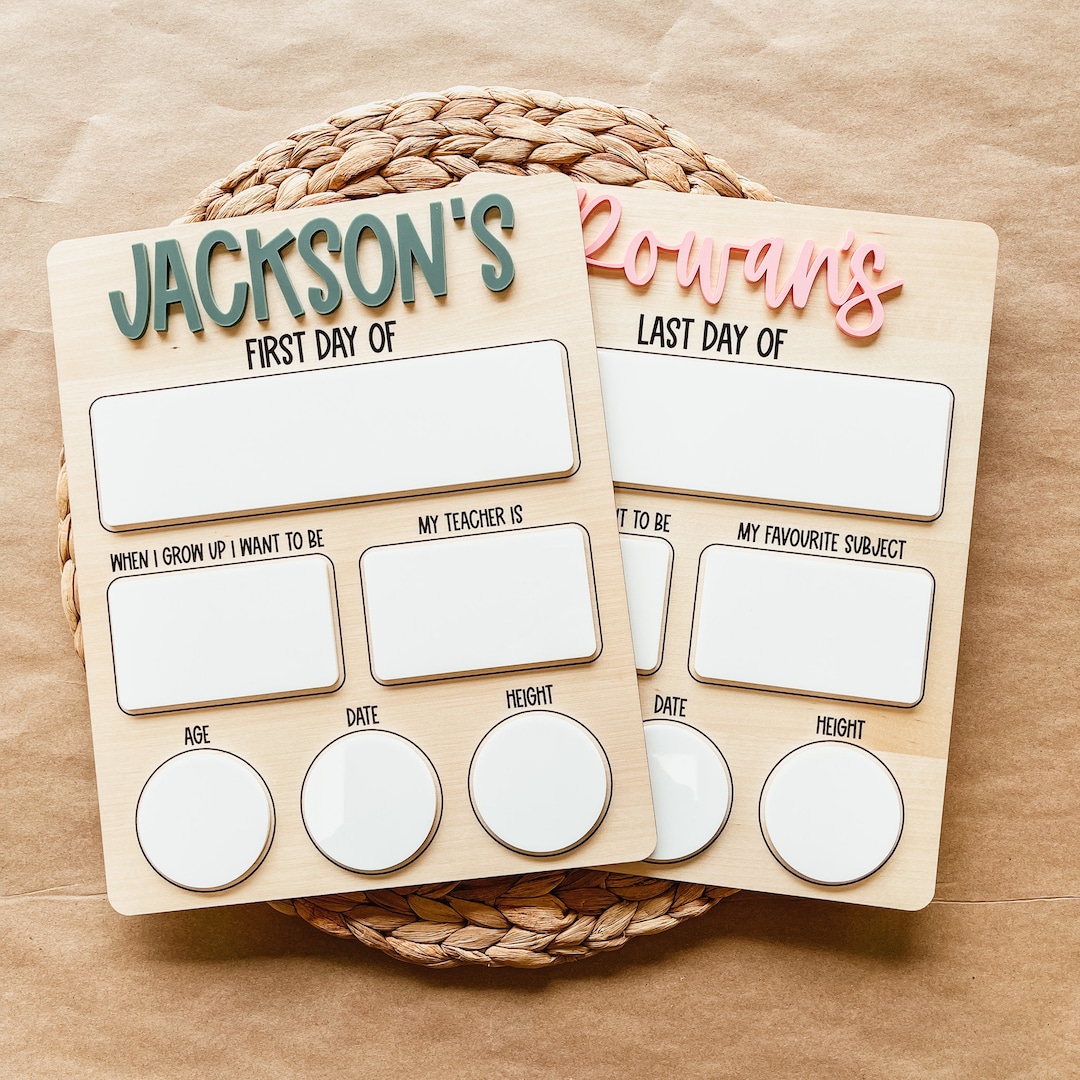 First Day of School Sign, Custom First Day of School Board, Back to ...