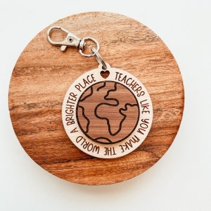 Personalized Teacher Keychain, 3D Teacher Keychain, Custom Keychain for ...