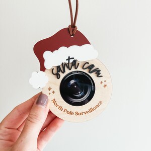 Personalized Santa Cam Christmas Ornament, Santa Camera Ornament ...