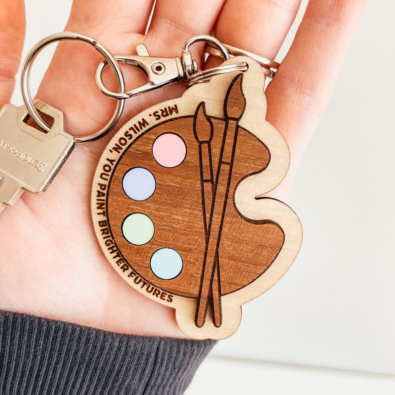 Personalized Teacher Keychain, 3D Teacher Keychain, Custom Keychain for ...