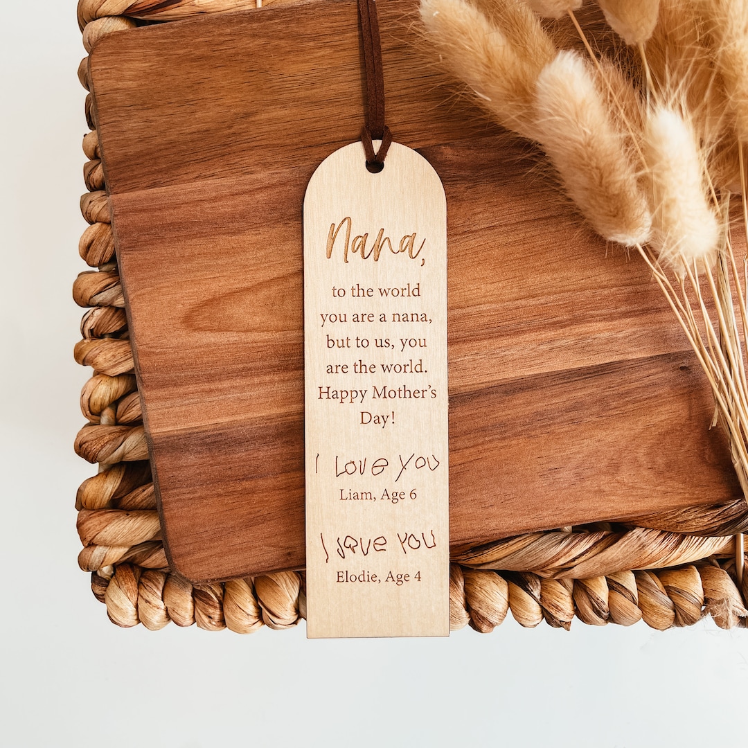 Children's Handwriting Bookmark, Custom Handwriting Bookmark ...