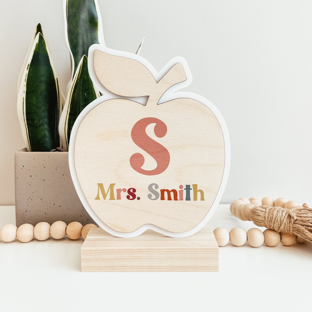 Personalized Teacher Name Sign, Teacher Desk Name Sign, Desk Name Plate ...