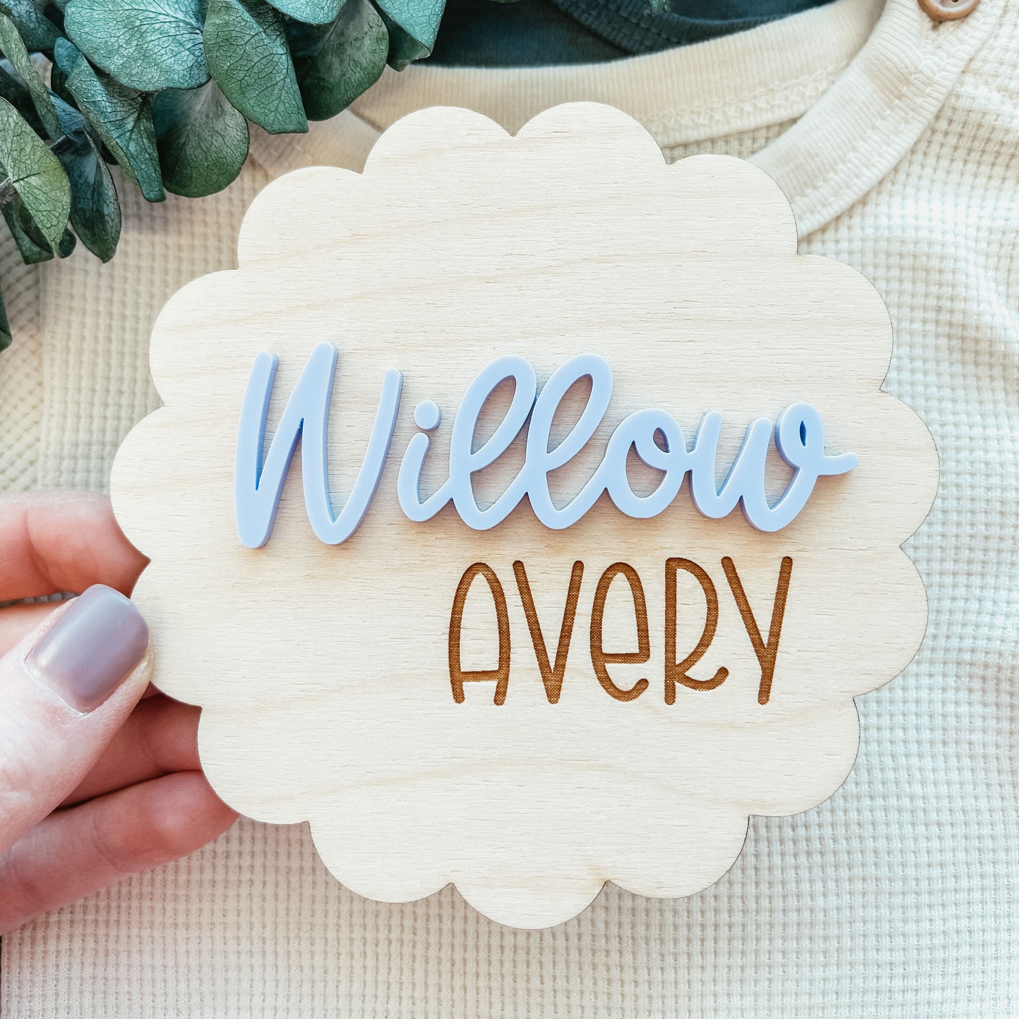 Birth Announcement Sign Baby Name Sign Hospital Name Sign - Etsy