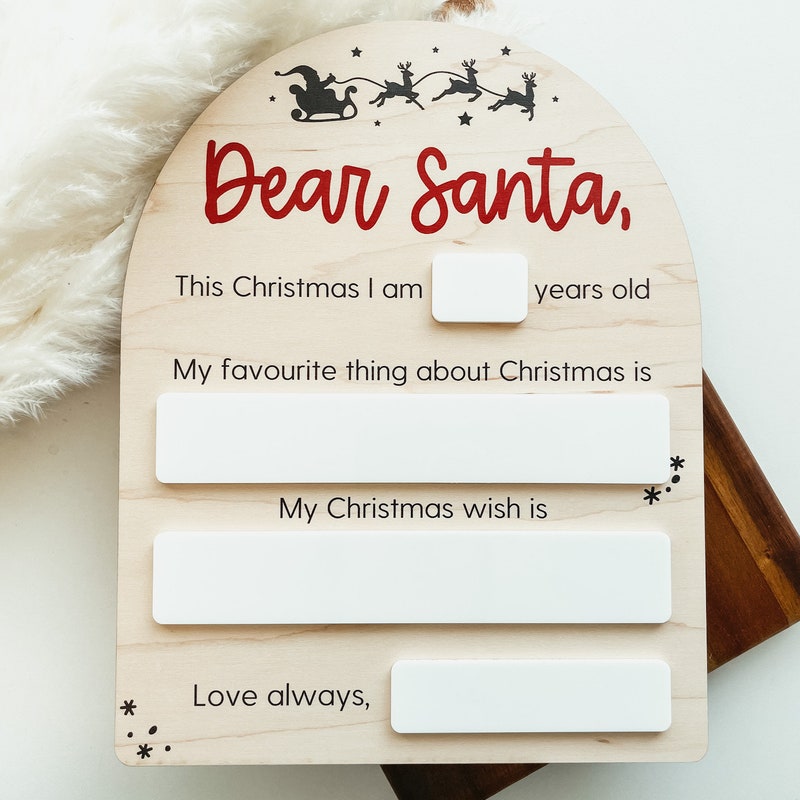 Letter to Santa Sign - Etsy