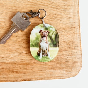 Pet Portrait Keychain, Personalized Photo Keychain, Personalized Pet ...