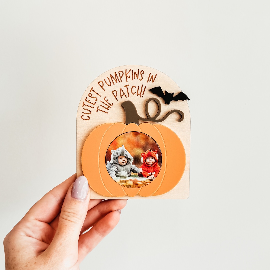 Halloween Photo Magnet, Custom Photo Magnet, Cutest Pumpkin Photo ...