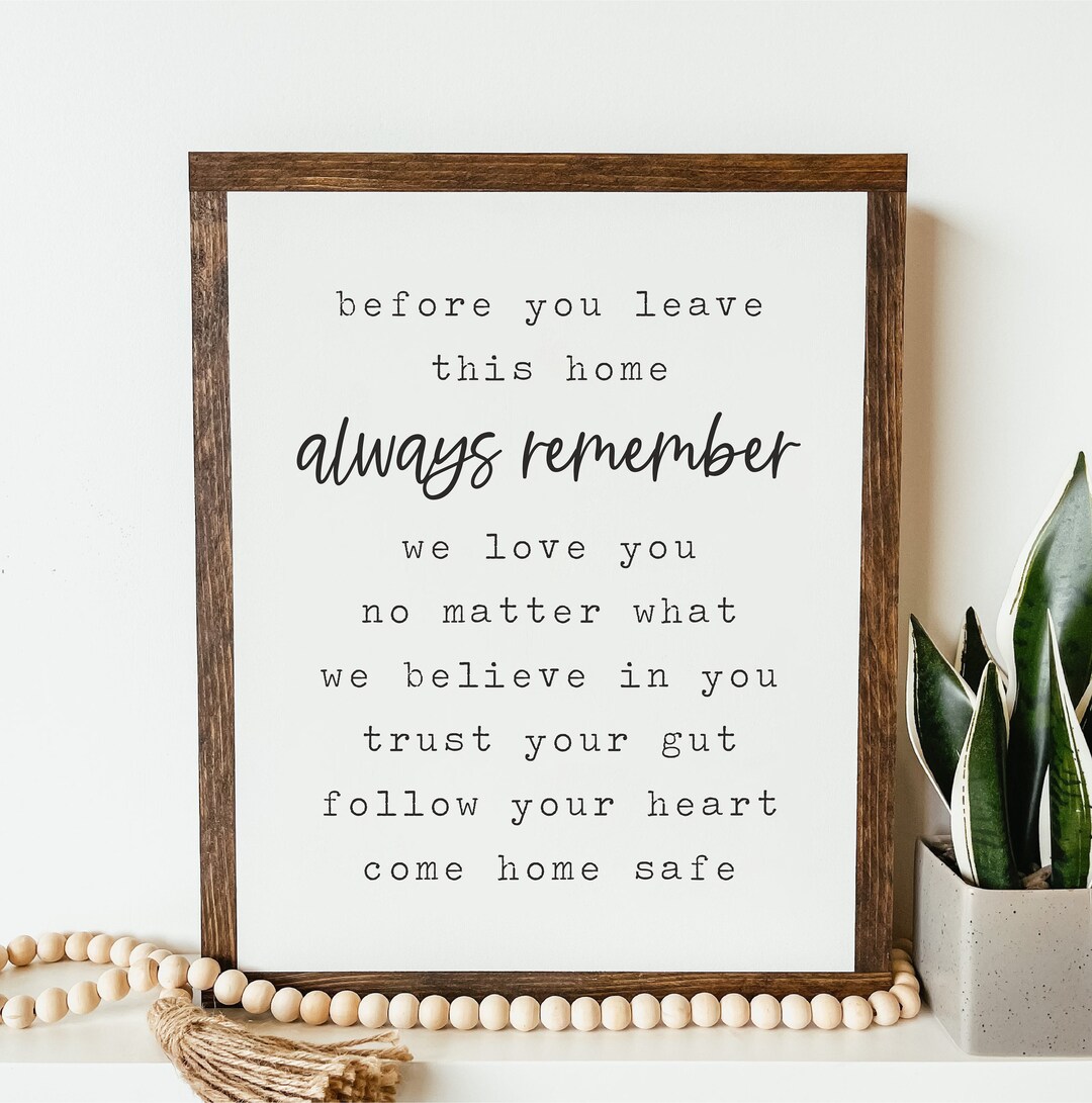 Always Remember Wooden Sign Entryway Sign Wooden Sign - Etsy