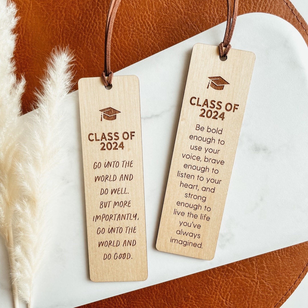 Graduation Quote Bookmark, Wooden Grad Bookmark, Laser Engraved ...
