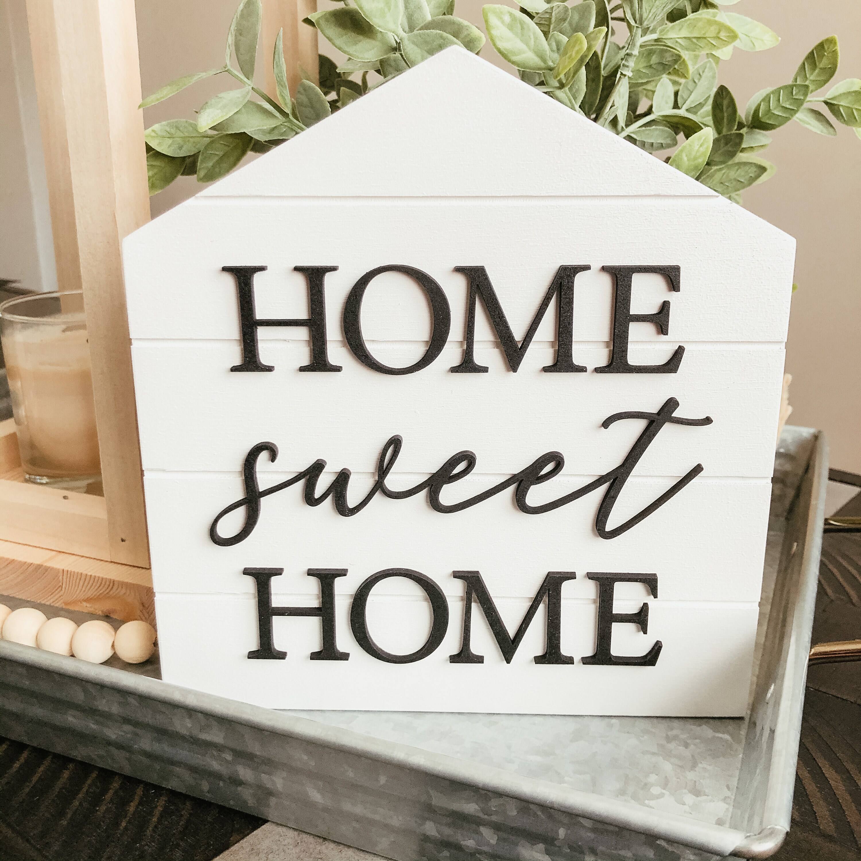 Home Sweet Home Shiplap House Sign 3D Wood Sign Home Sign | Etsy