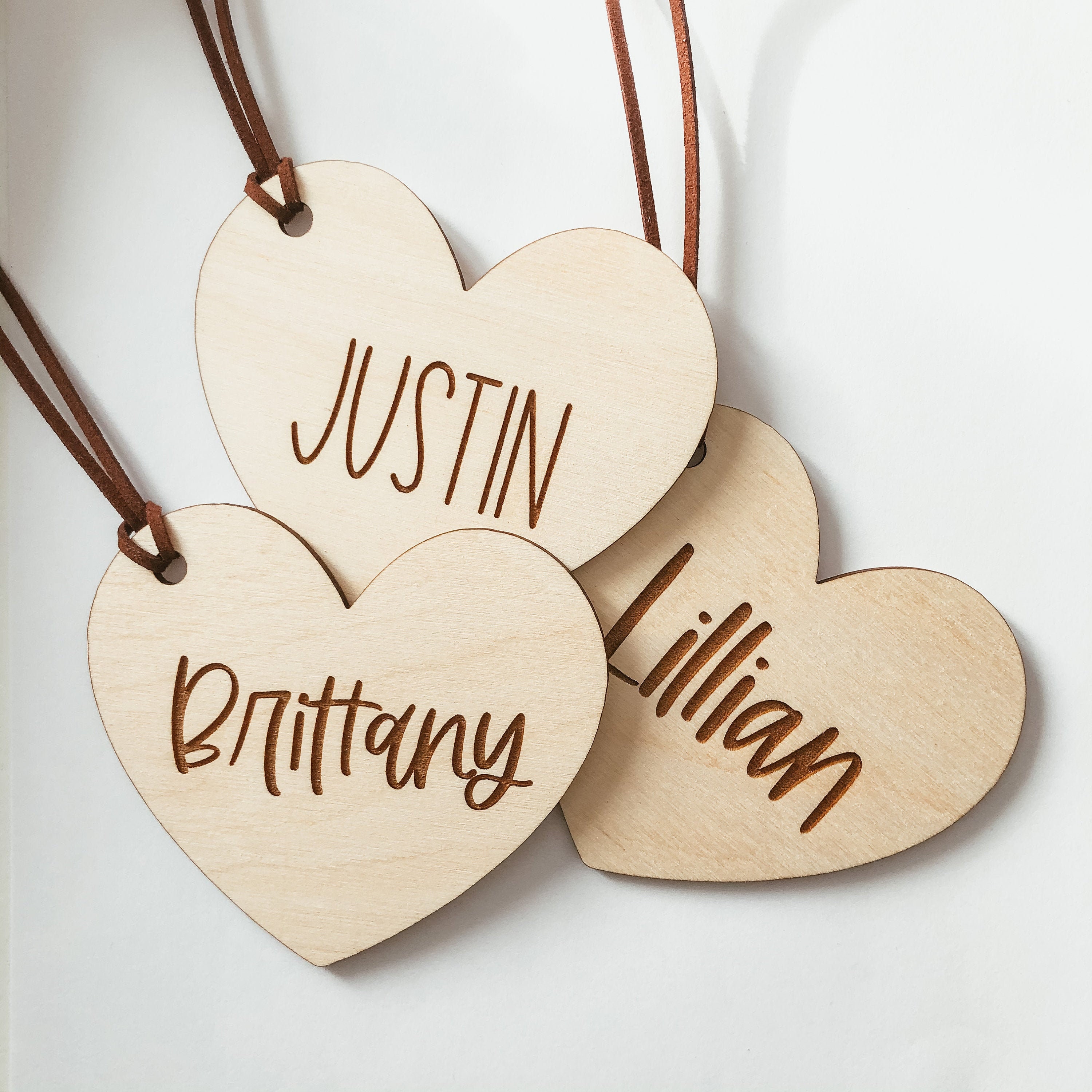 Custom Valentine's Day Wood Engraved Hearts Ready to Decorate Paper ...