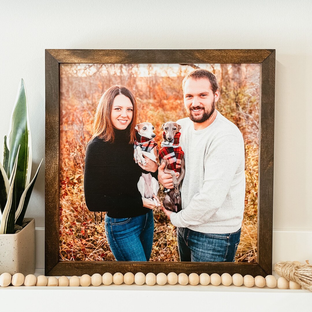 Wood Photo Sign, Wood Picture Sign, Photo on Wood, Framed Photo Sign ...